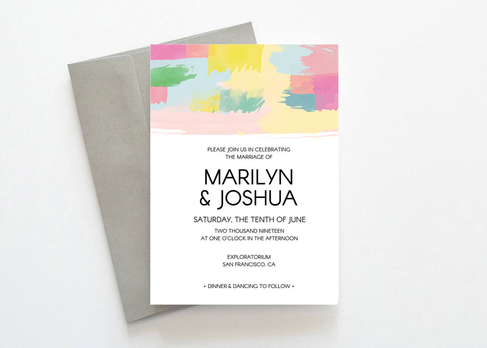 It's a Mod, Mod World DIY Wedding Invitation // Mid-century Modern ...