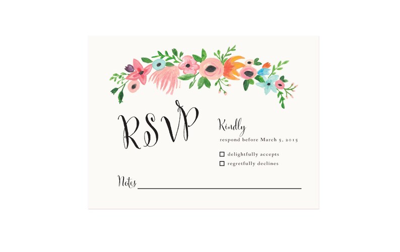 Spring Flowers Wedding Invitations - Etsy