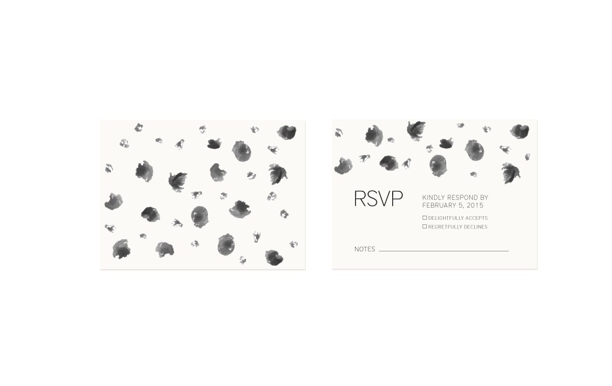 Painted Polka Dot Wedding Invitations - Etsy