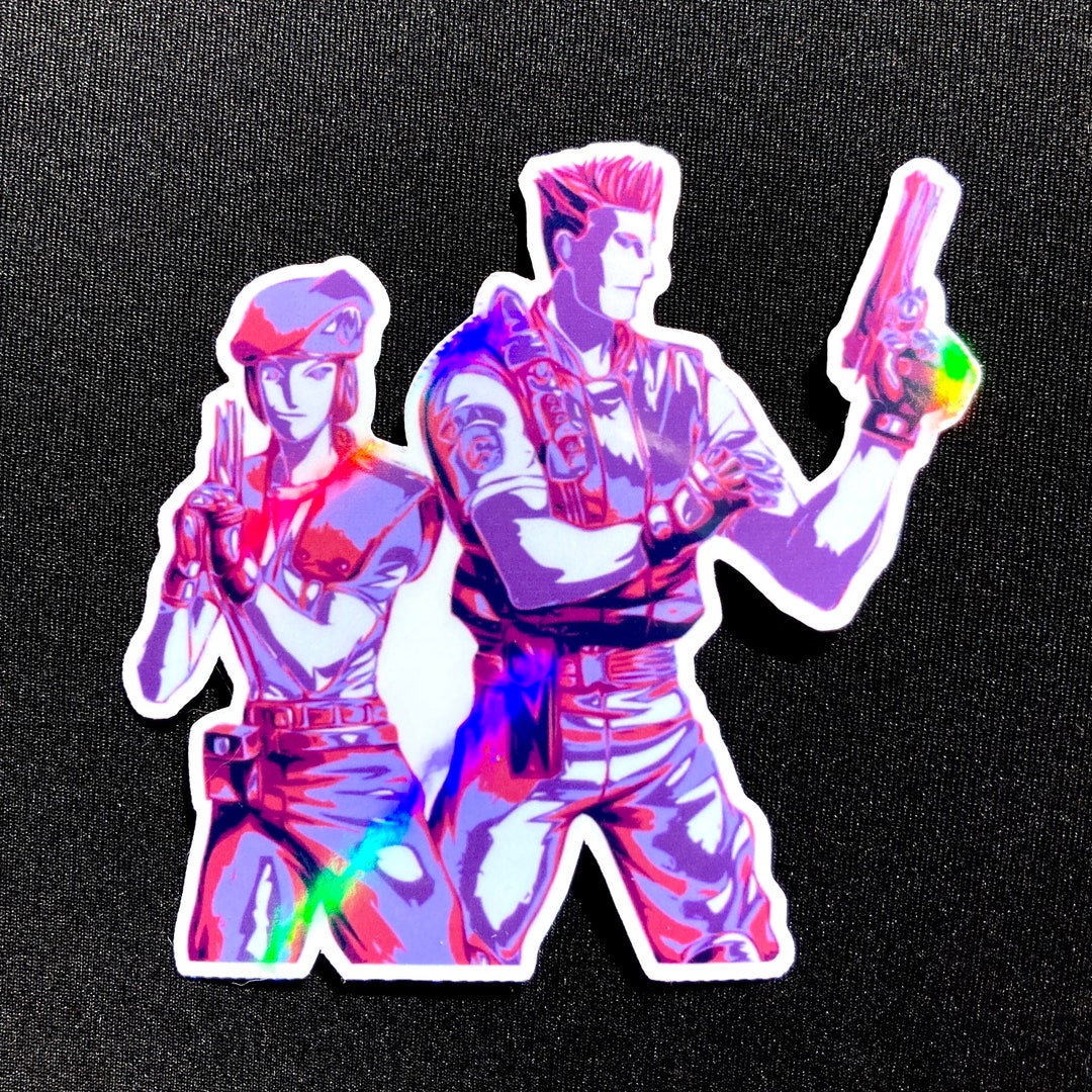 Jill Valentine & Chris Redfield Resident Evil Inspired Sticker purple ...