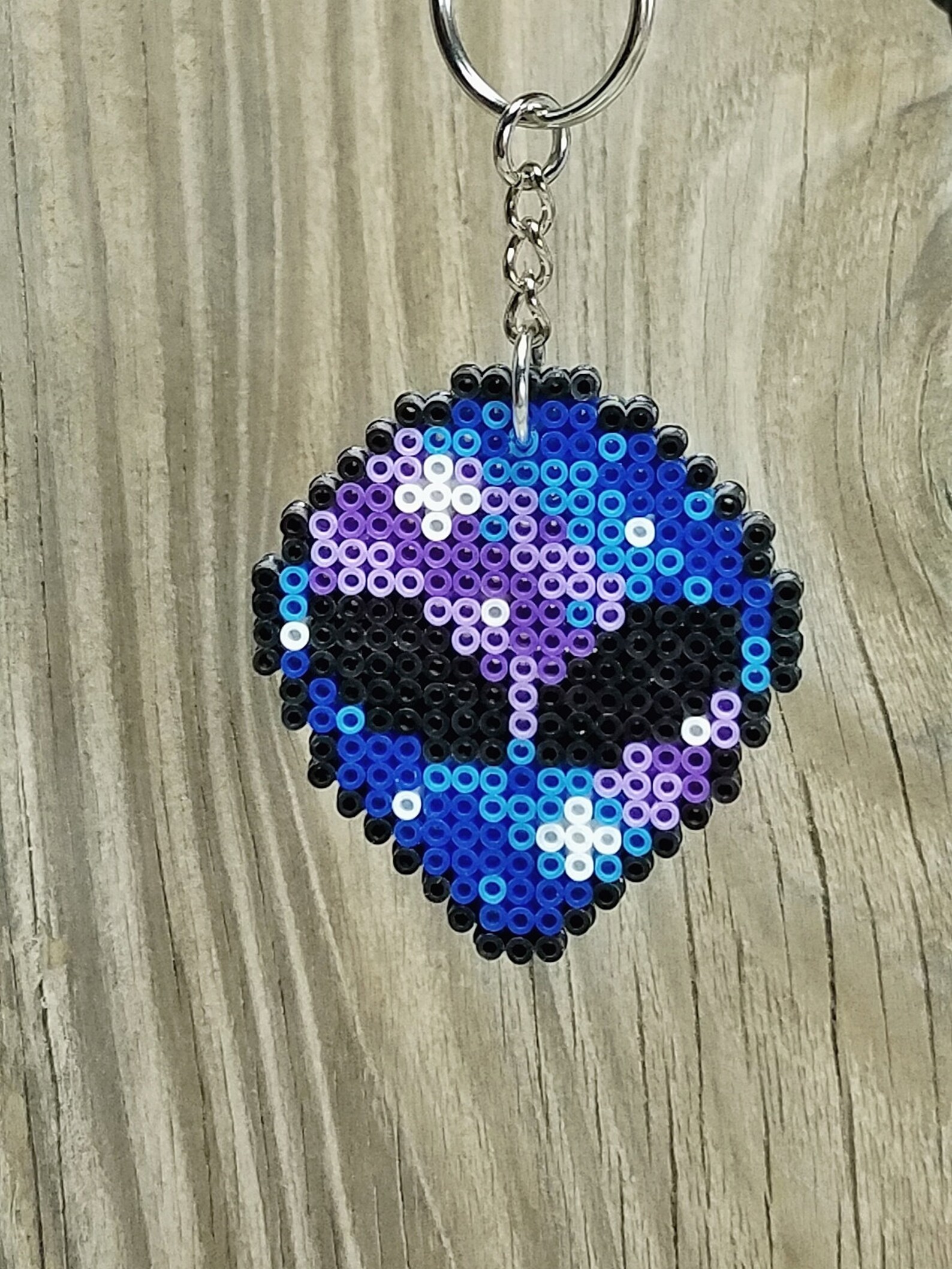 Alien Head Fuse Bead Keychain UFO Outer Space Ship Keyring - Etsy