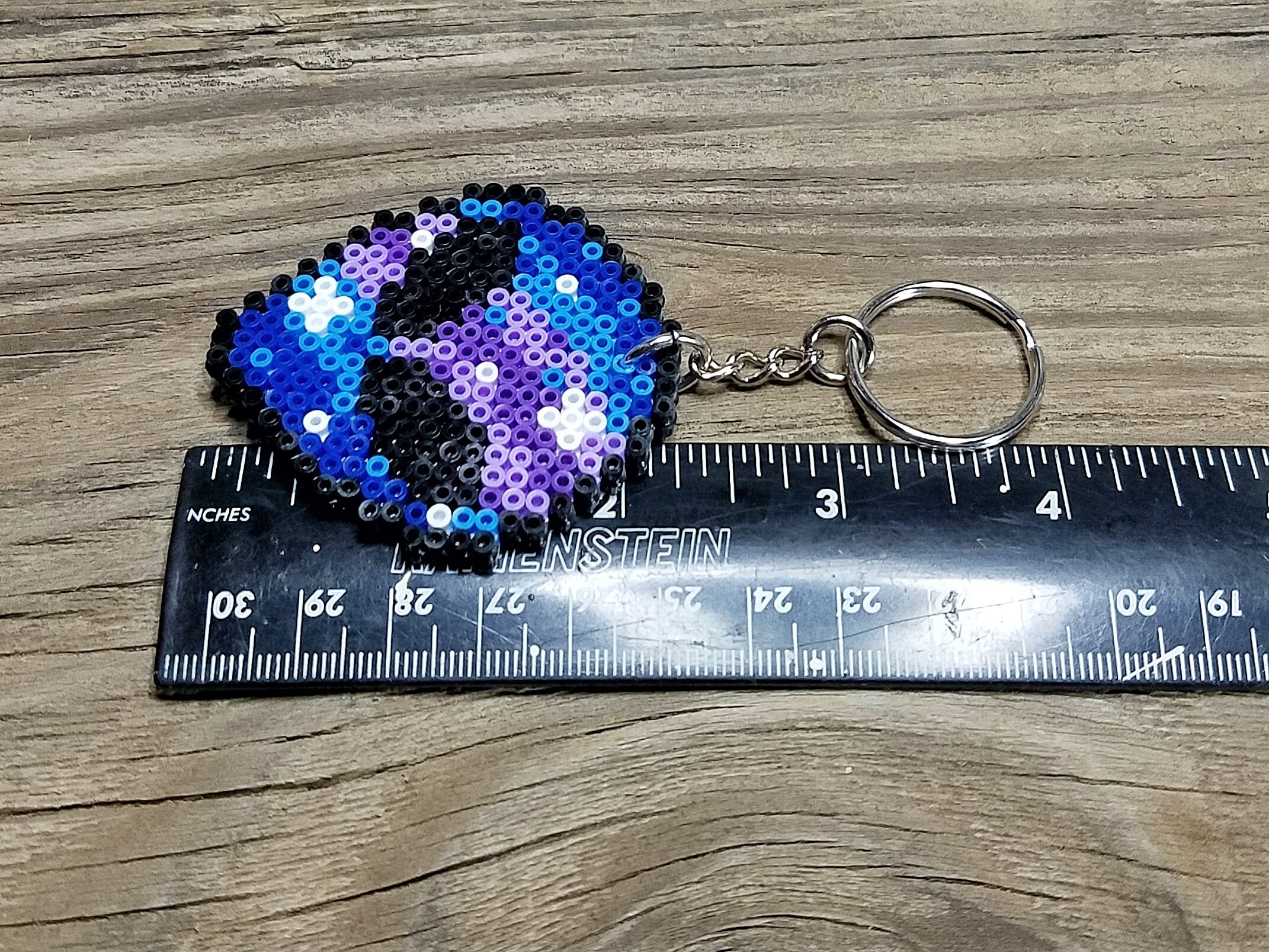 Alien Head Fuse Bead Keychain UFO Outer Space Ship Keyring | Etsy