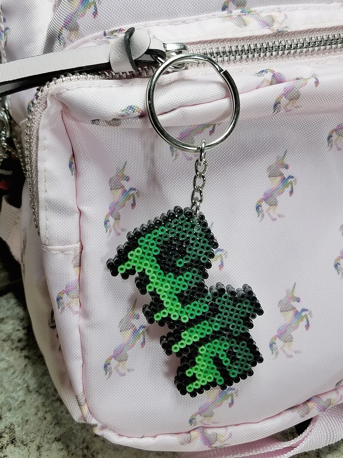 Melting Dripping Cute Fuse Bead Keychain Pastel Goth Keyring - Etsy