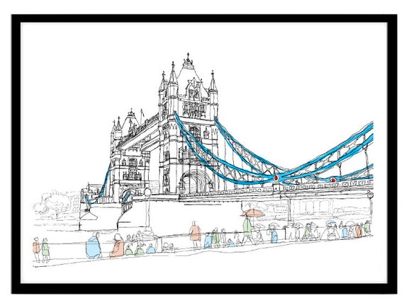 Items similar to Tower Bridge, London on Etsy