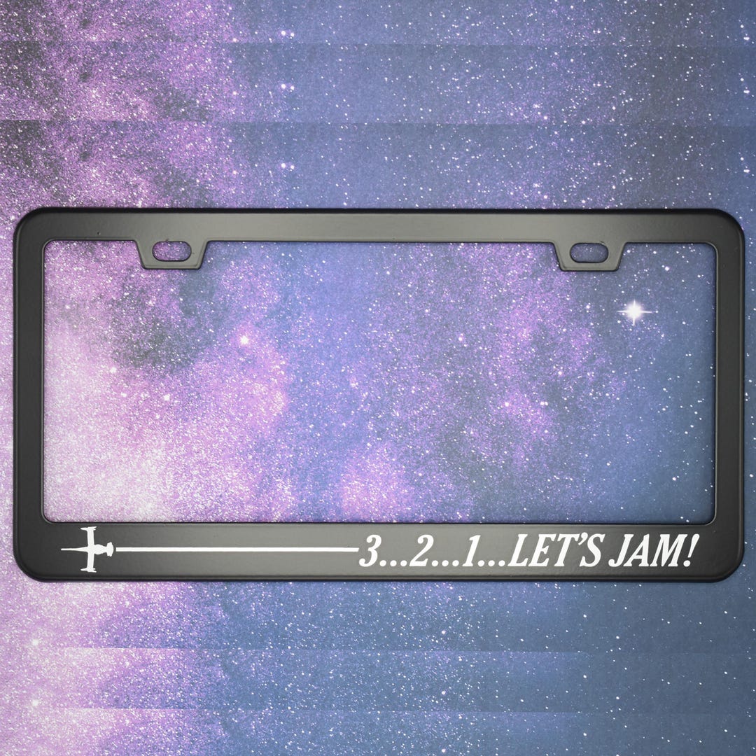 3...2...1...let's Jam! License Plate Frame - Etsy
