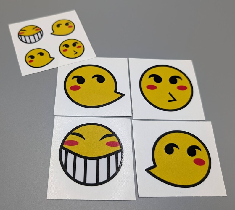 Radical Edward Hacker Smiley Stickers - Complete Set of 4 Designs! - Etsy