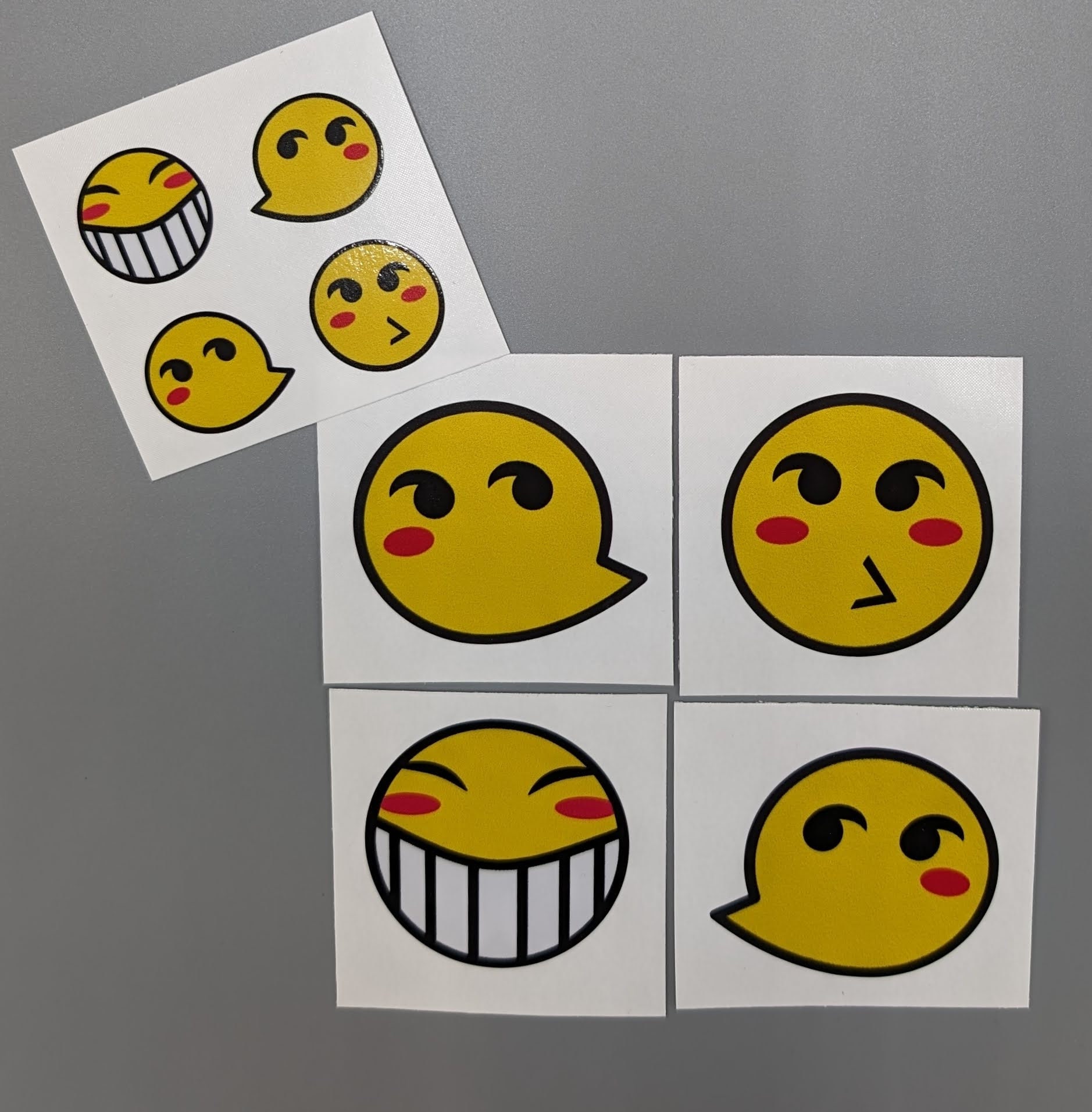 Radical Edward Hacker Smiley Stickers - Complete Set of 4 Designs! - Etsy