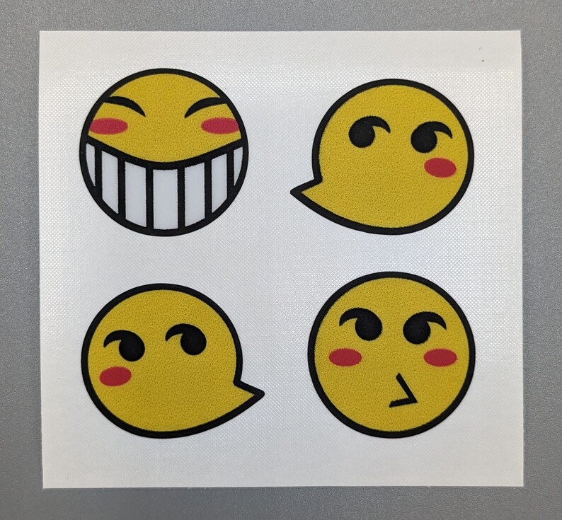Radical Edward Hacker Smiley Stickers - Complete Set of 4 Designs! - Etsy