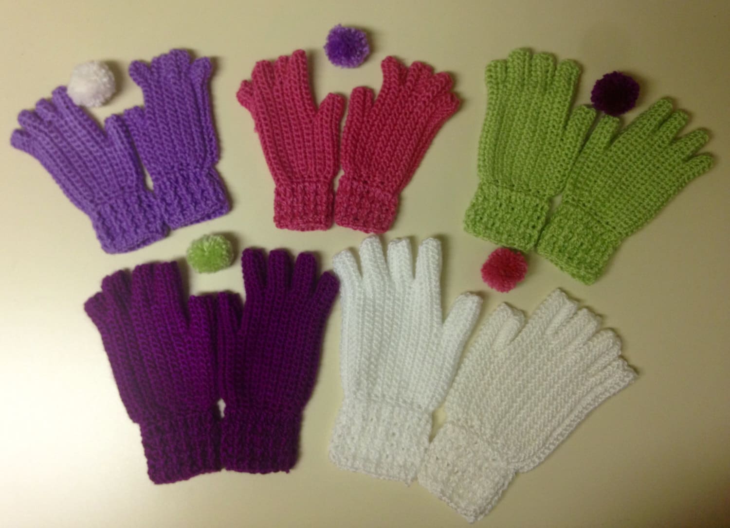 CROCHET PATTERN Justice Kids Fingerless Gloves Toddler Childrens Sizes ...