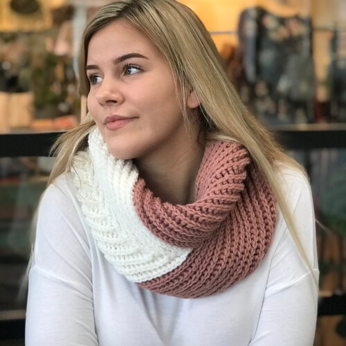 CROCHET PATTERN Cognac Cowl New Knit Look Stitch - Etsy