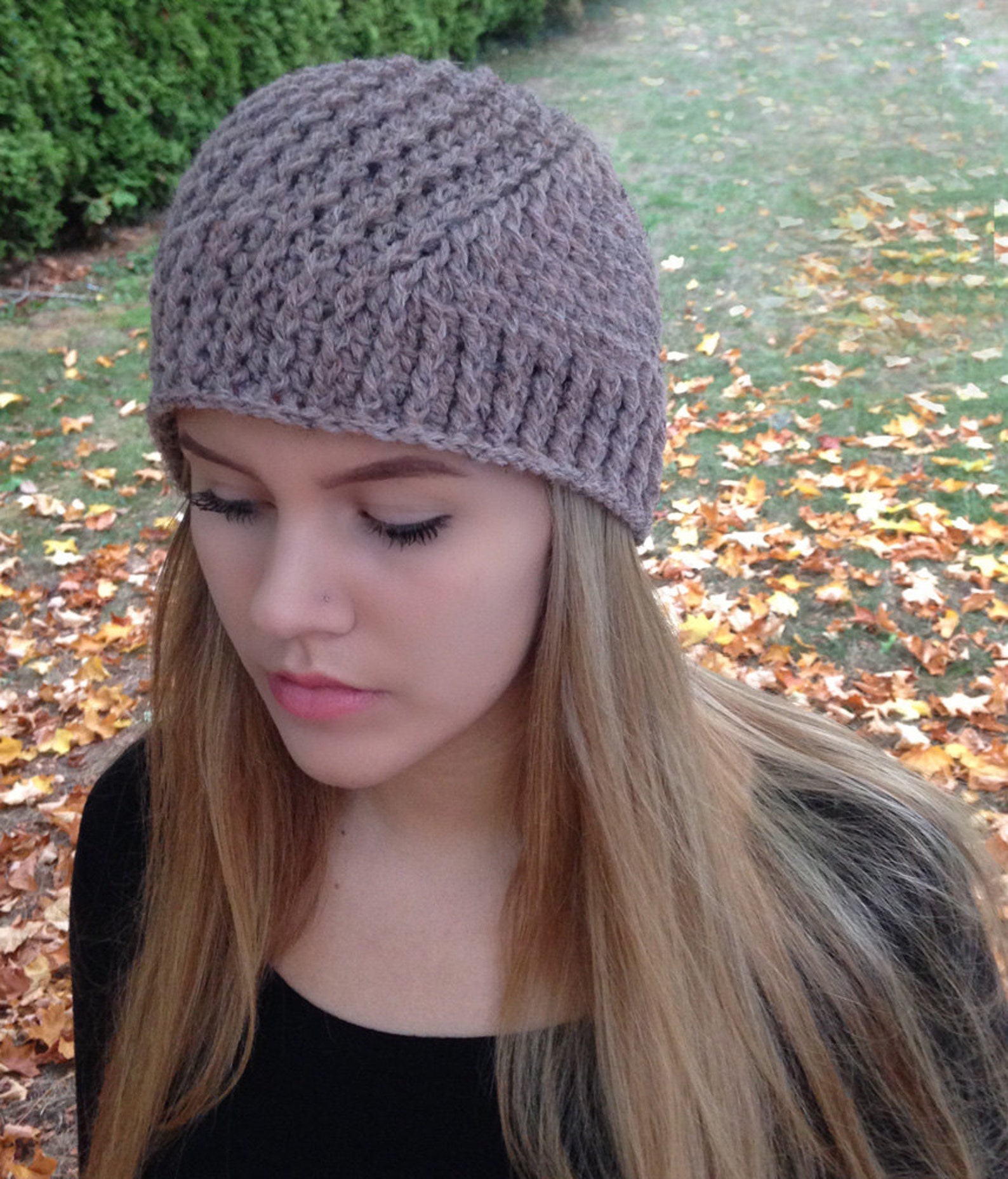 CROCHET PATTERN Riley Beanie Hat (baby, Toddler, Child, Women & Men ...