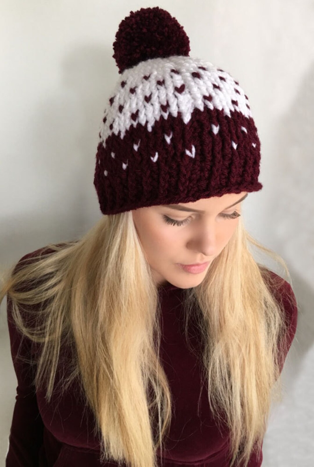 CROCHET PATTERN Fawn Two Color Hat (all Sizes Baby, Toddler, Childrens ...