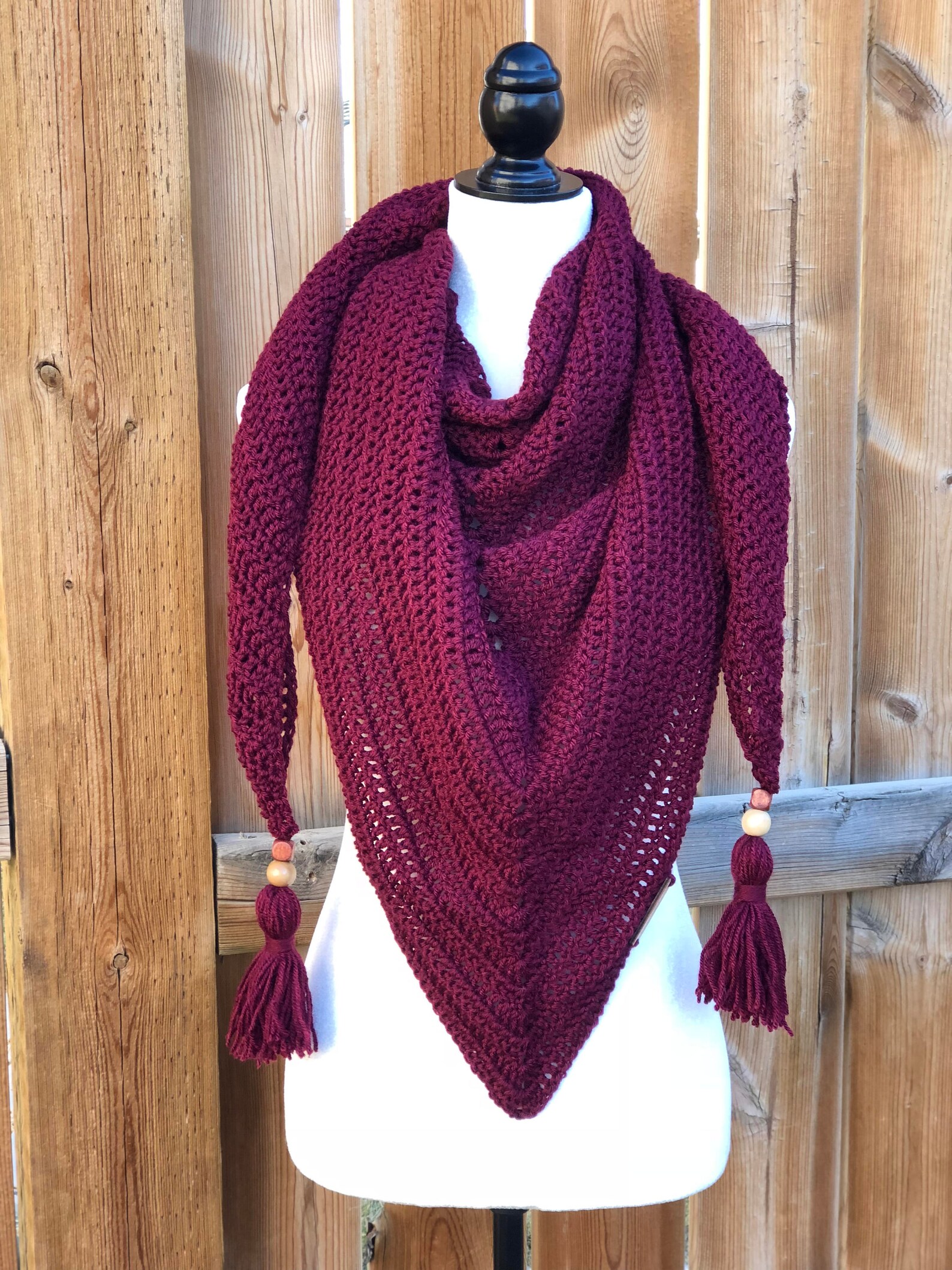 Crochet Pattern // the Hassle Free Tassel Scarf - Etsy