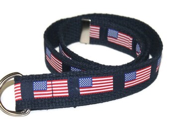 American flag belt | Etsy