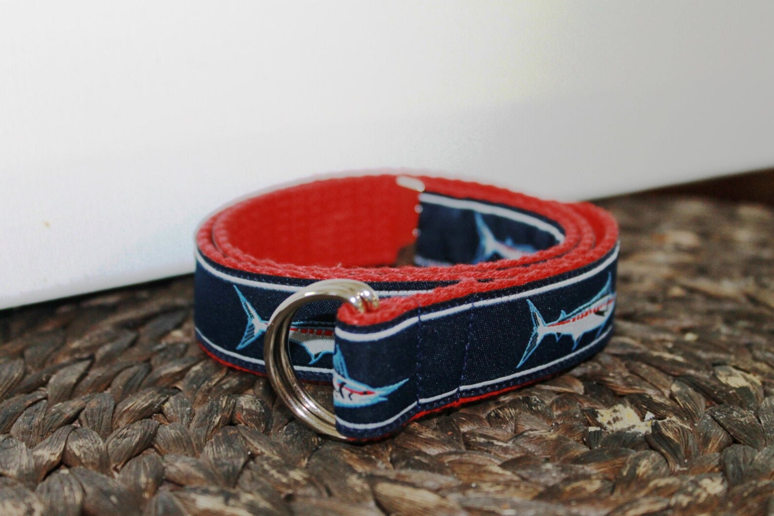 Blue Marlin Fish Adjustable Belt for Children/toddler- Multiple Webbing ...