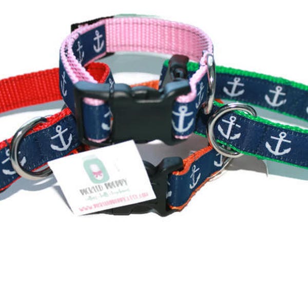 Nautical Dog Collars - Etsy
