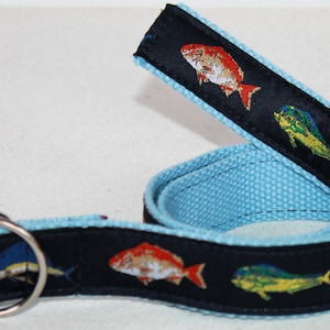 Nautical Fish Belt, Kids and Adult Size Adjustable D-ring Belt - Etsy