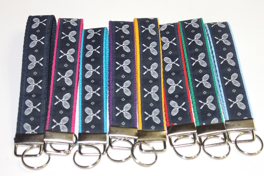 Preppy Colorful Tennis Key Chains/wristlet - Etsy