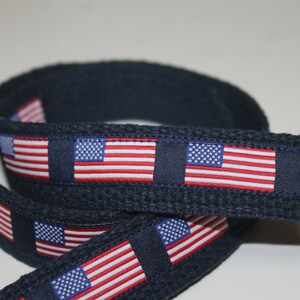 American Flag Belt- Adjustable D-ring - Etsy