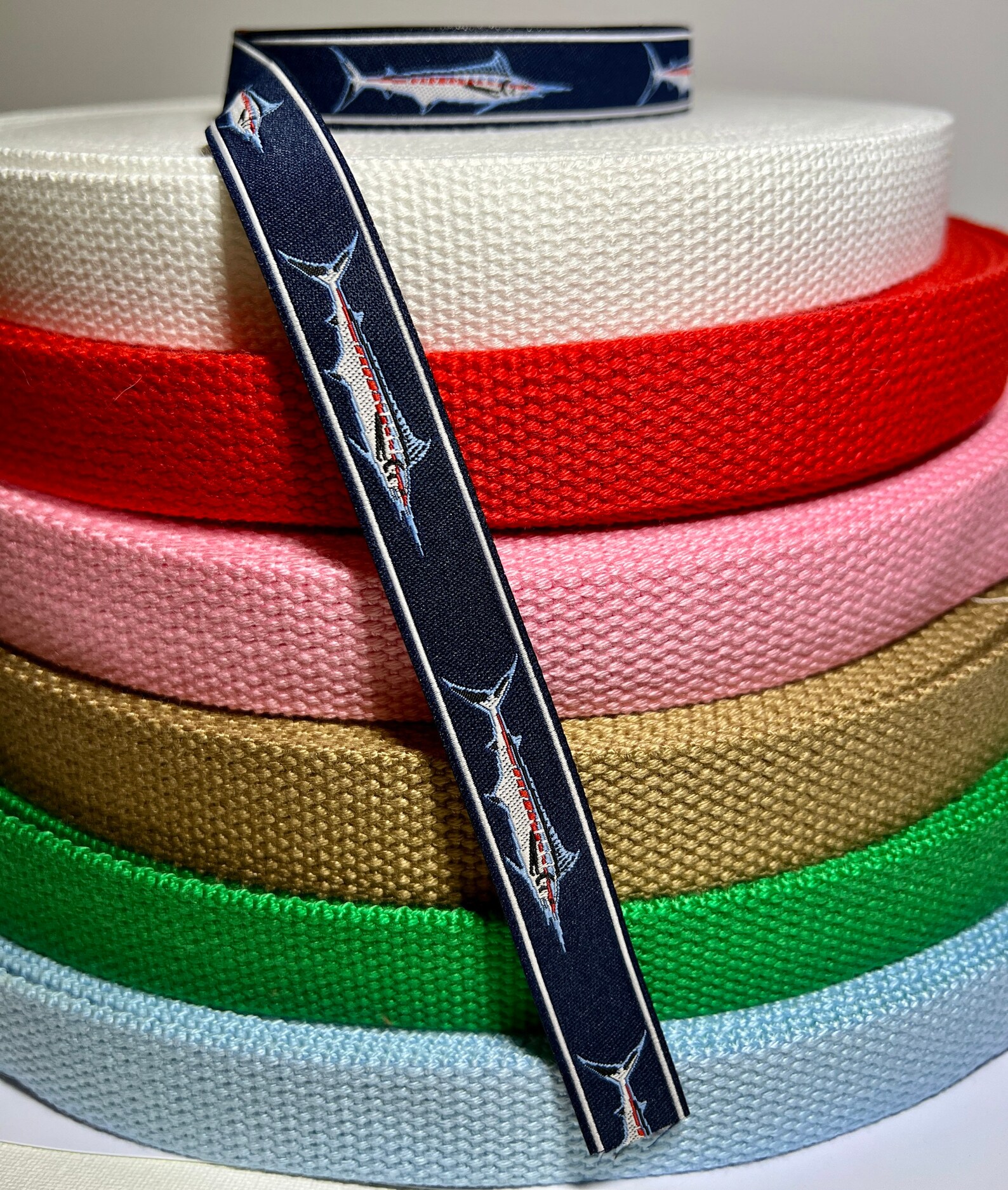 Blue Marlin Fish Adjustable Belt for Children/toddler- Multiple Webbing ...