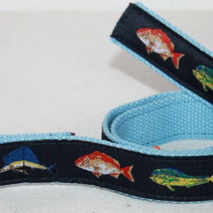 Nautical Fish Belt, Kids and Adult Size Adjustable D-ring Belt - Etsy