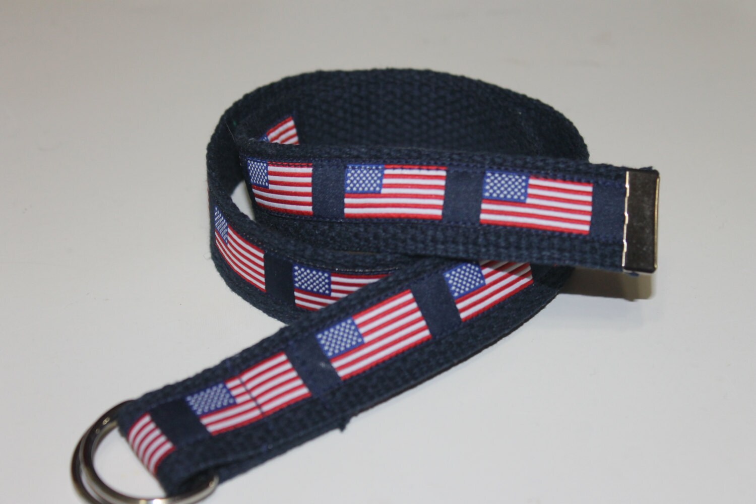 American Flag Belt Adjustable D-ring | Etsy