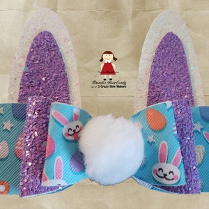 Faux Leather Bunny Bow Template Printable Pdf and Svg - Etsy