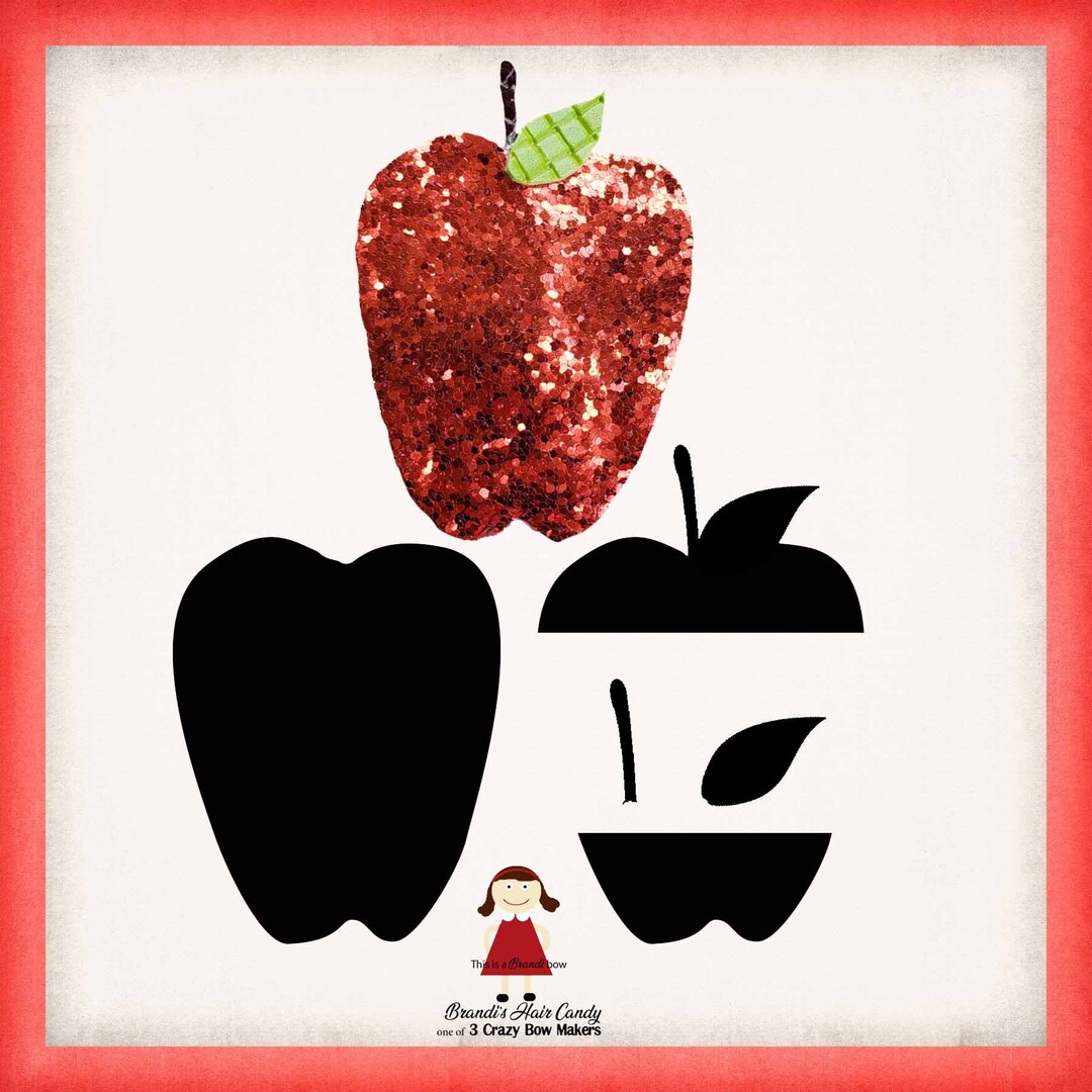 Apple Snap Clip Faux Leather Template SVG and Printable PDF - Etsy