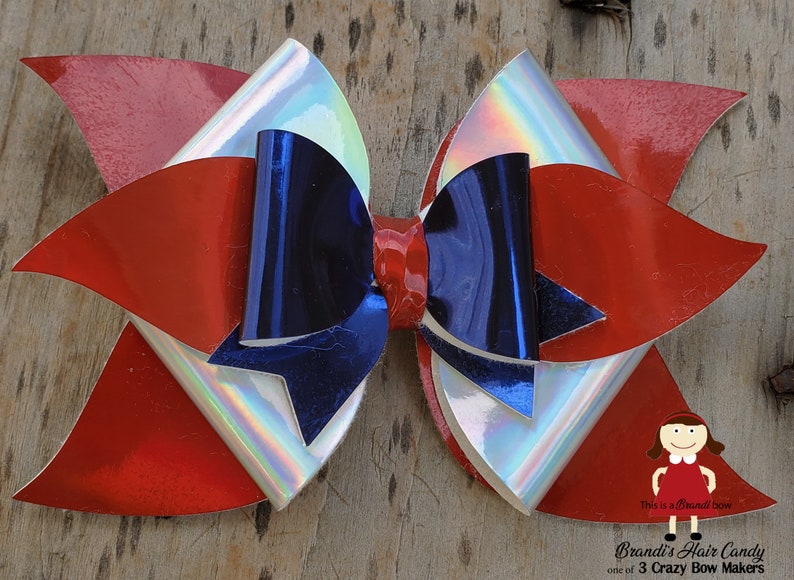 Fancy Double Loop Bow Template SVG DXF and Printable PDF - Etsy