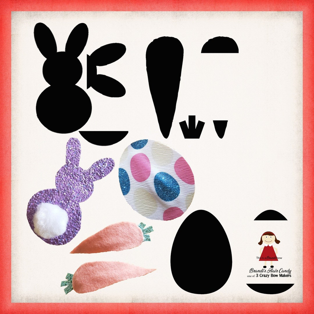 Easter Snap Clip Template Set SVG and Printable PDF - Etsy