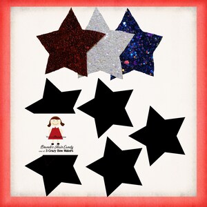 Triple Star Snap Clip Template SVG and Printable PDF - Etsy