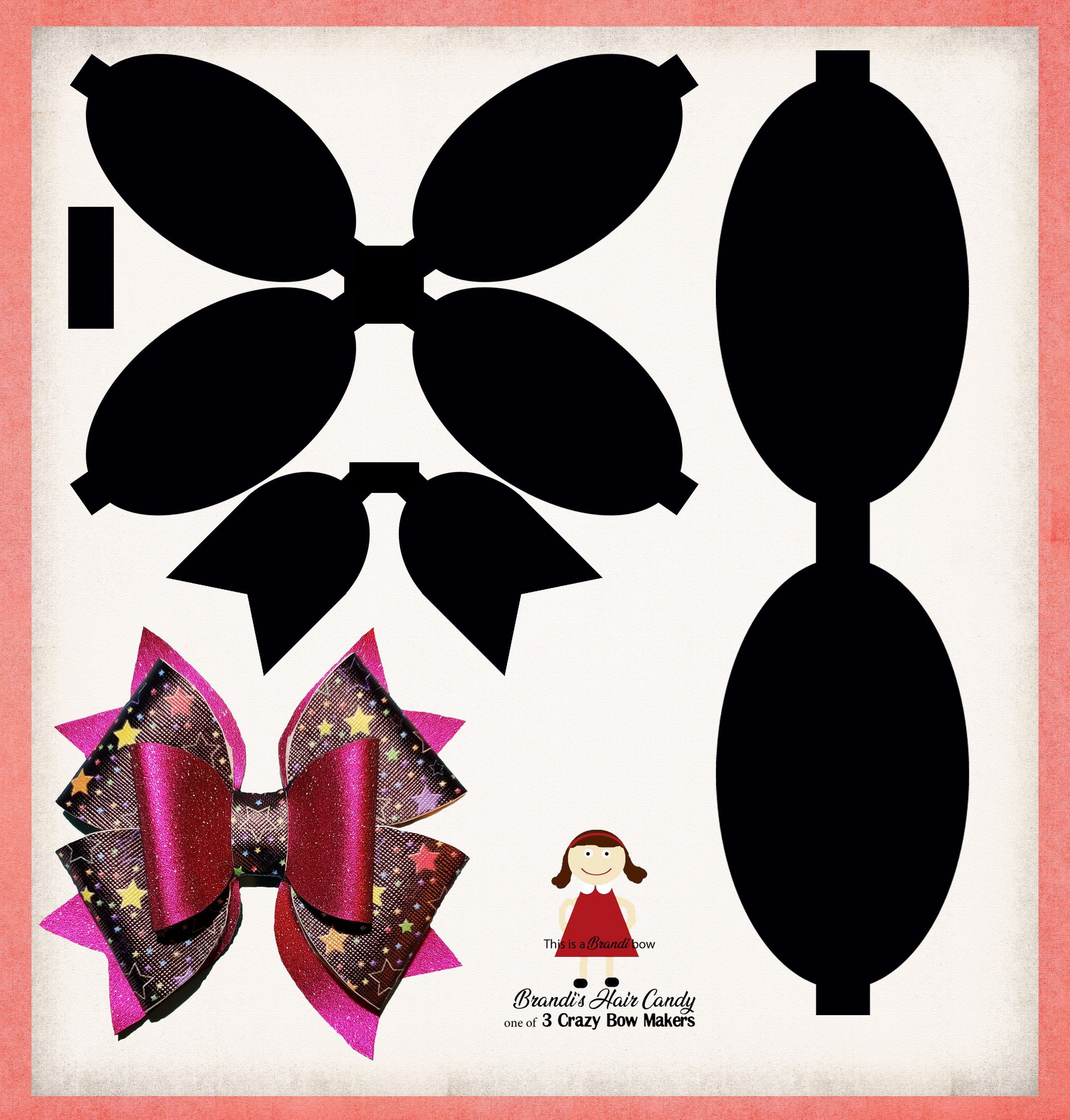 Printable Cheer Bow Template Pdf Printable World Holiday