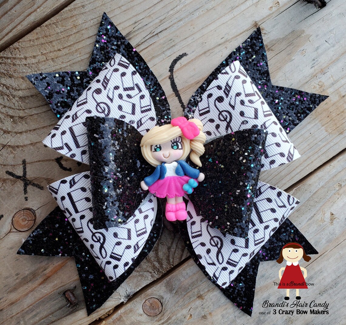 Double Loop Faux Leather Bow Template SVG, DXF, and Printable PDF - Etsy