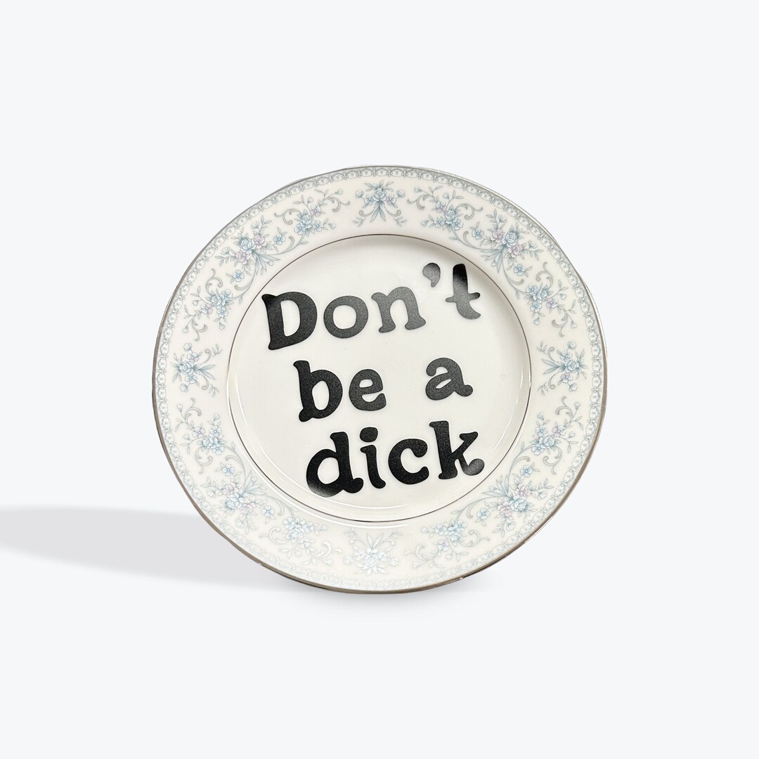 Don’t Be a … /swear Plate - Etsy