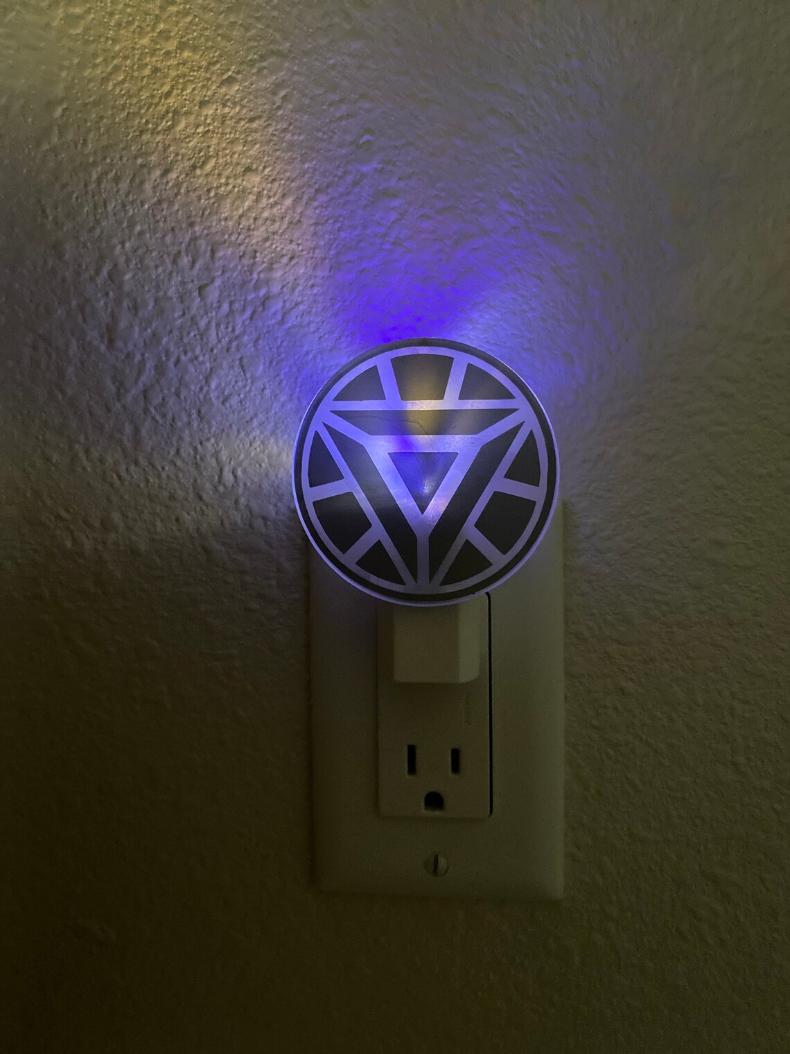 Iron man arc reactor night light blue light | Etsy