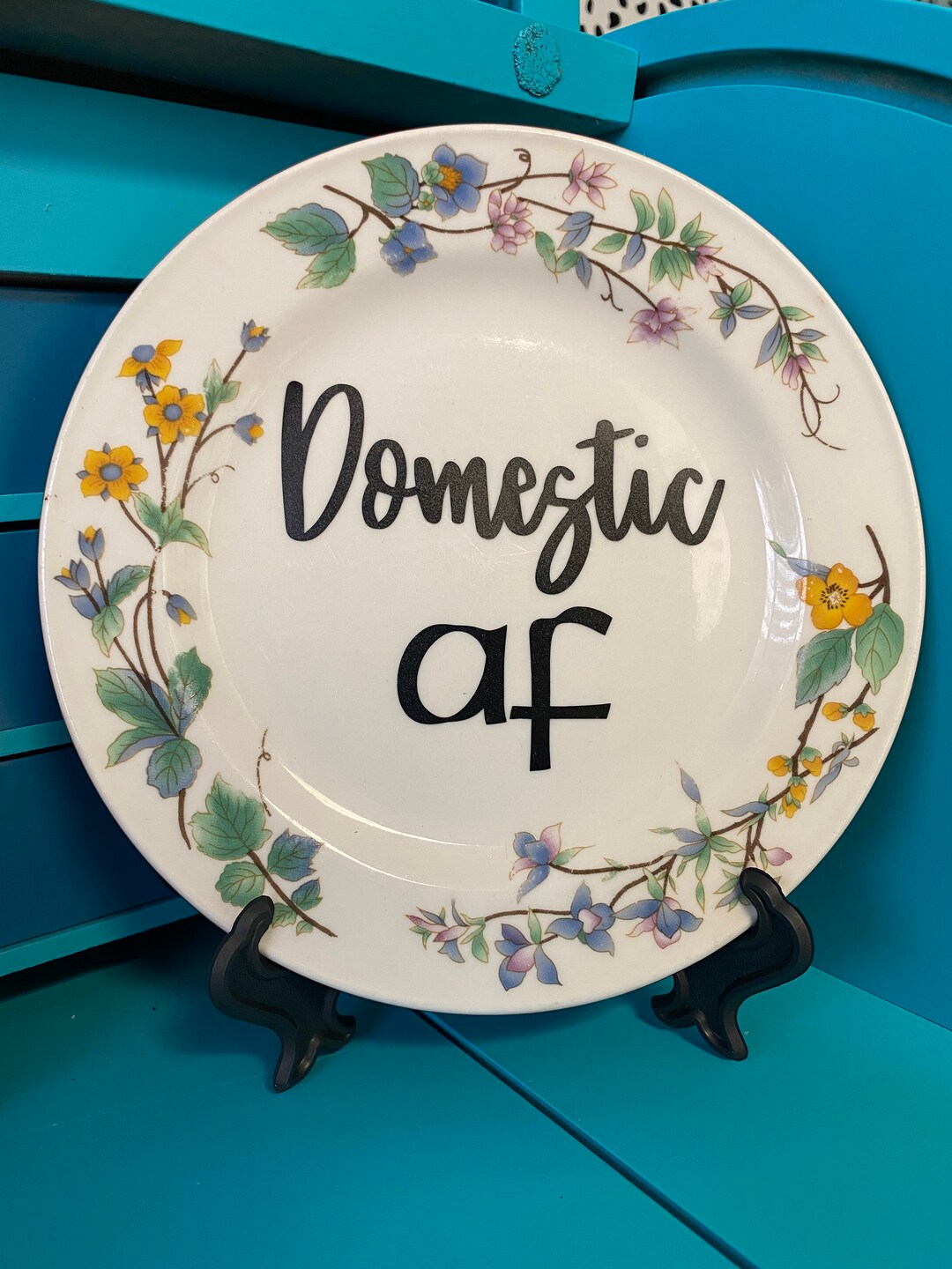 Domestic Af /swear Plate/ - Etsy