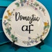 Domestic Af /swear Plate/ - Etsy