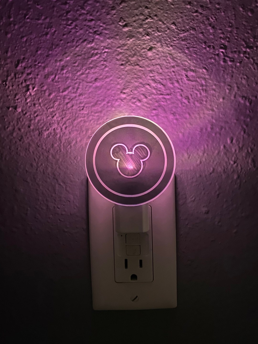 Purple Glowing Inspired Fast Pass Night Light - Etsy