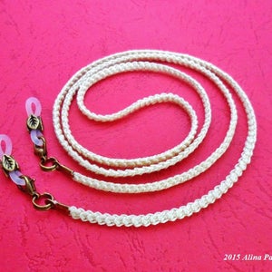 Kids Eyeglass Strap, Cotton Lace Eyeglasses Chain for Children Crochet ...