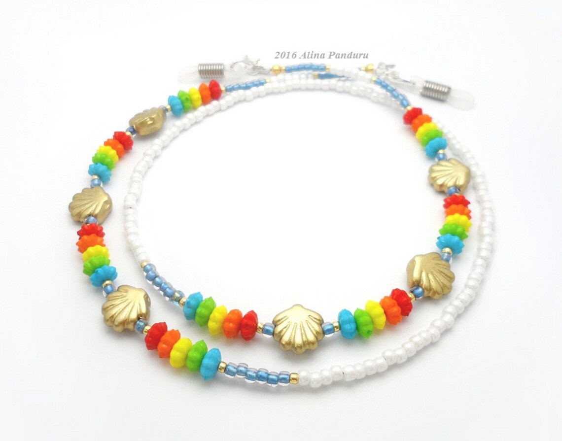 Little Girls Eyeglasses Chain, Kids Sunglasses Chain Beaded Eyeglasses ...