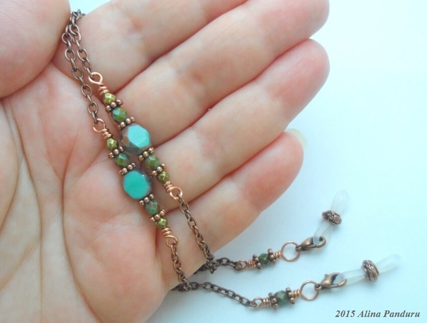 Turquoise Eyeglass Chain Turquoise Eye Glasses Necklace - Etsy