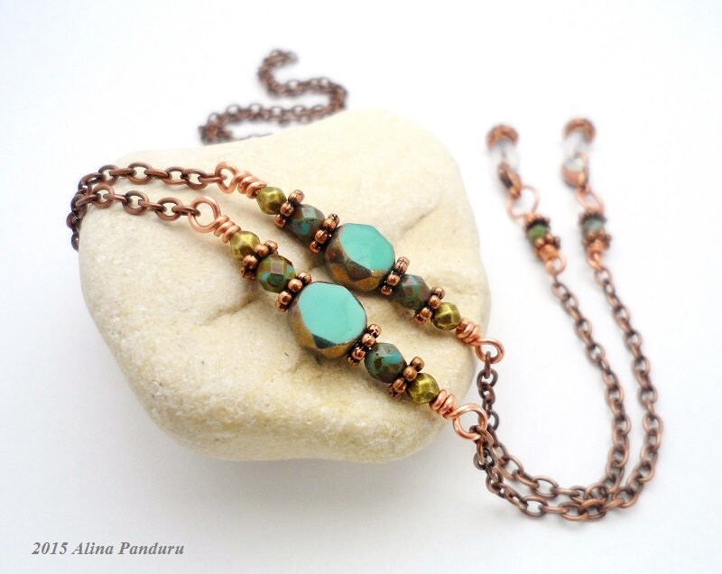 Turquoise Eyeglass Chain Turquoise Eye Glasses Necklace - Etsy