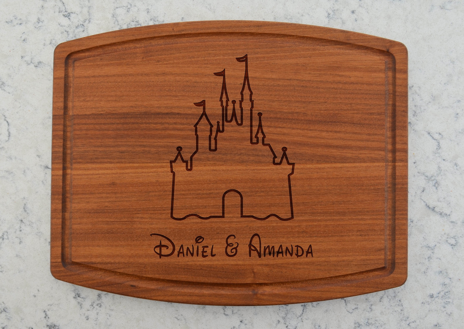 Disney Castle, Personalized Cutting Board, Engraved Cutting Board ...
