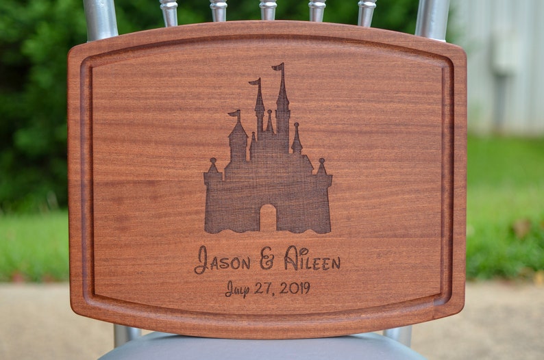 Disney Castle Personalized Cutting Board Engraved Cutting - Etsy