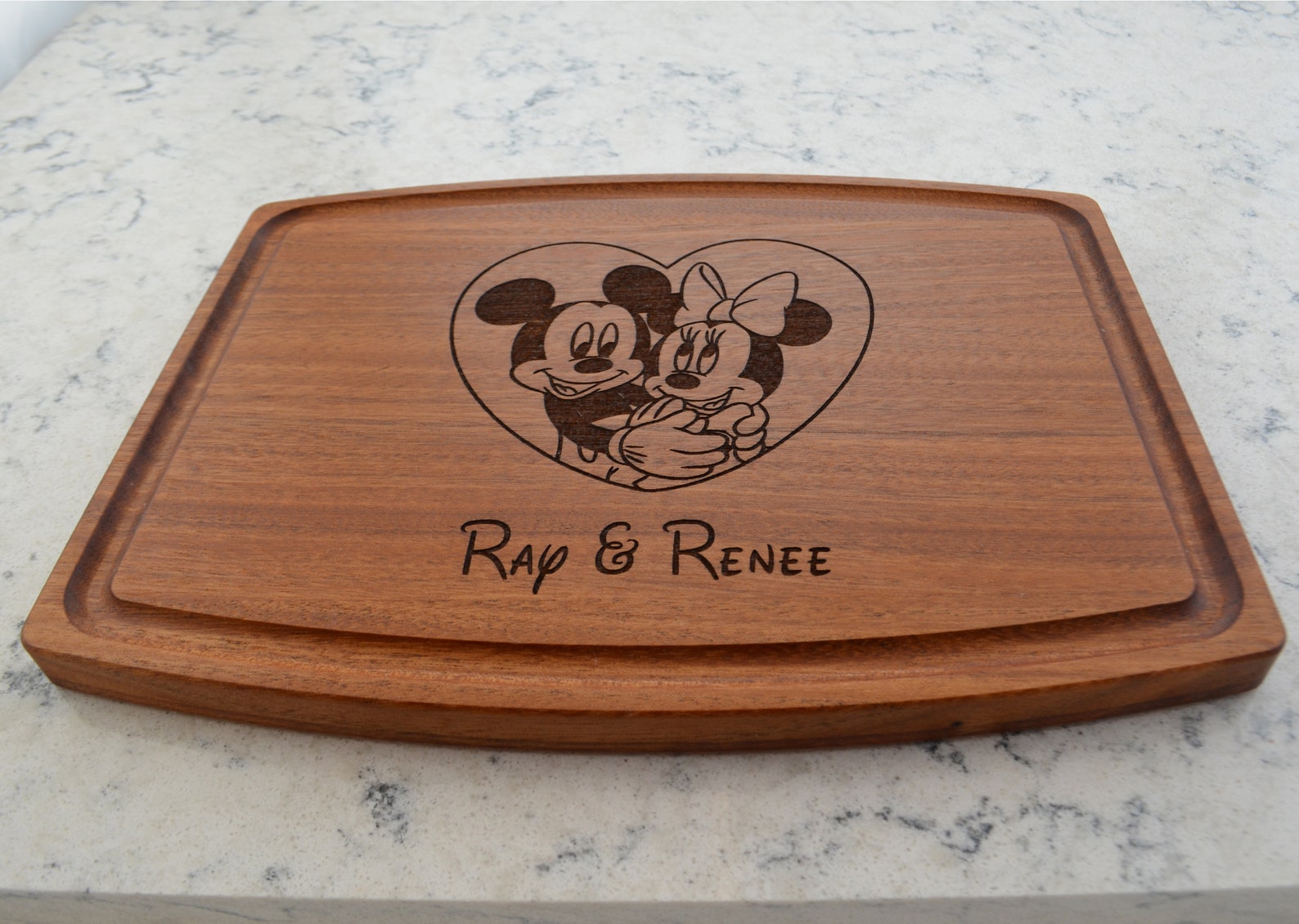 Disney Cutting Board Valentine's Day Mickey and Minnie | Etsy