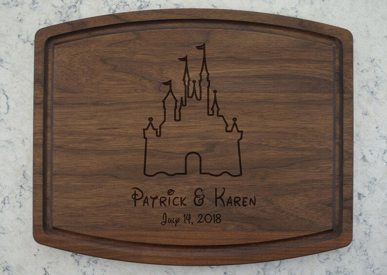Disney Castle Personalized Cutting Board Engraved Cutting - Etsy Italia