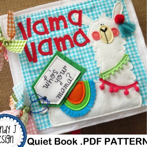Llama Llama Whos Your Mama QUIET BOOK PDF Pattern Activity - Etsy