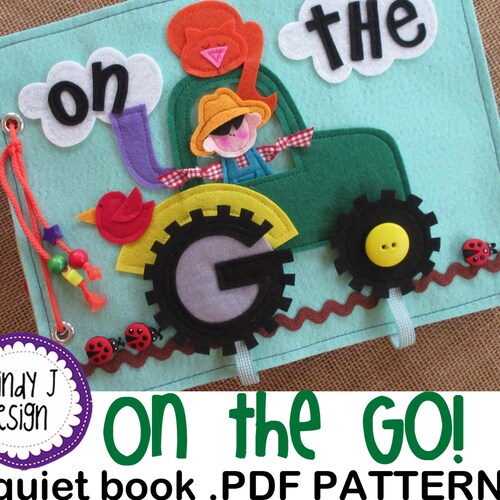 PDF Pattern & Tutorial 2 Quiet Book Pages Candy Factory | Etsy