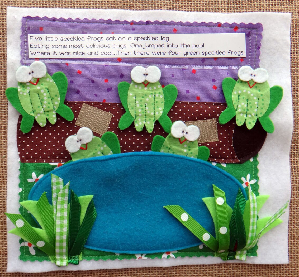 RHYME TIME 2 Felt Quiet Book PDF Pattern Nursery Rhymes Activity Book ...