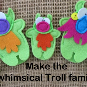 Fantasy Forest Felt MATCHBOX Cottage #4 TROLLS PDF Pattern - Etsy